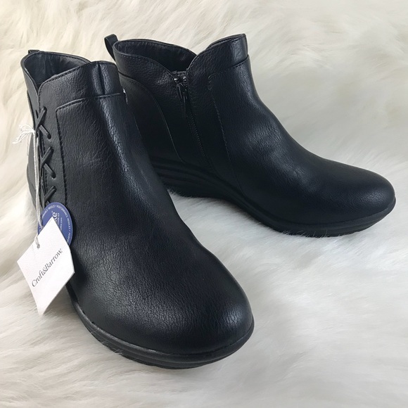 croft & barrow | Shoes | Croft And Barrow Black Ankle Boot Womens Size ...